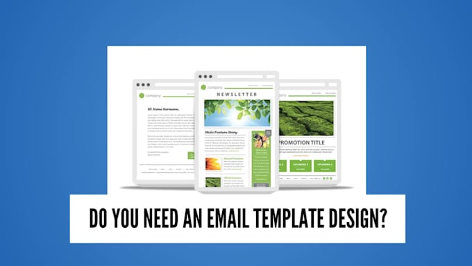 Design stunning email template by Hridoymitra92 | Fiverr