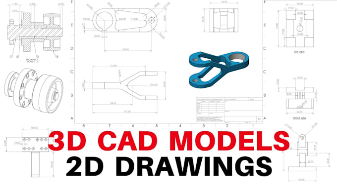Design 3d cad models and 2d drawings in solidworks by Engr_selvan | Fiverr