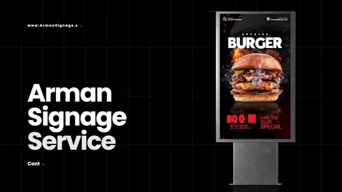 Quickly edit your digital signage by Arman_signage | Fiverr