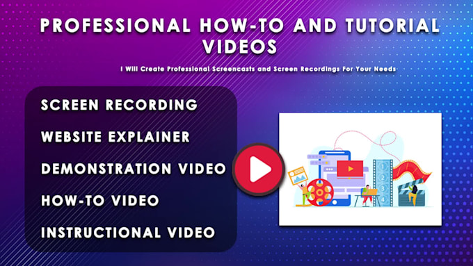 Create professional screencasts and screen recordings for your needs by Shahzeb_a | Fiverr