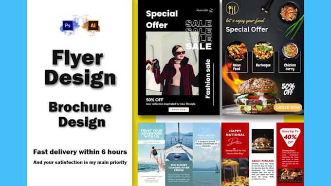 Design a creative flyer and brochure as per your requirement by Graphic ...