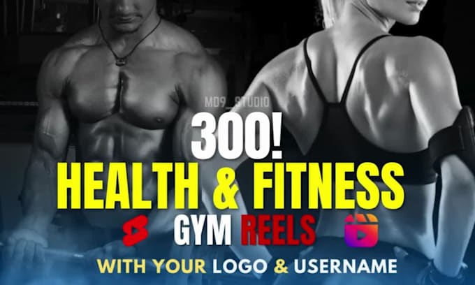 Create female gym, health and fitness reels for instagram and youtube ...