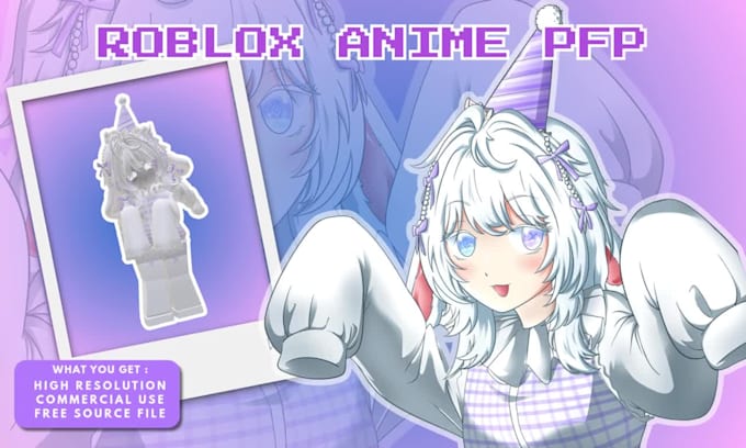 Create an anime style pfp of your roblox avatar by Genesisstudio_ | Fiverr