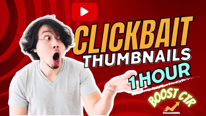 Create you an eye catching click bait youtube thumbnail by Numanch990 ...
