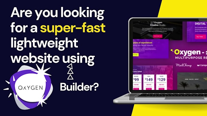Create oxygen web page builder with responsive website by Noor_fati ...
