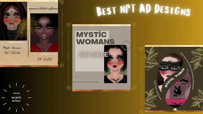 Design completely professional and unique nft advertisements for social ...