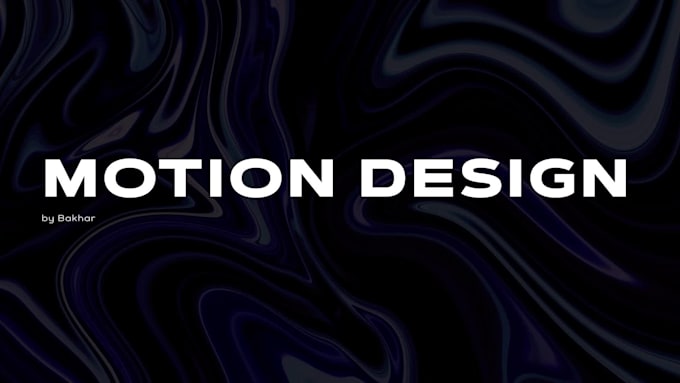 Do motion graphics and video editing in after effects by Denisbakhar | Fiverr