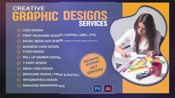 Graphics design work services provide 24 hours by Jahid789 | Fiverr