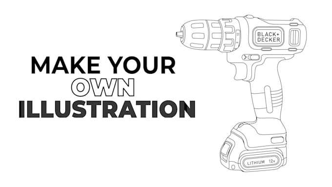 Draw simple and complex product line art illustration by ...