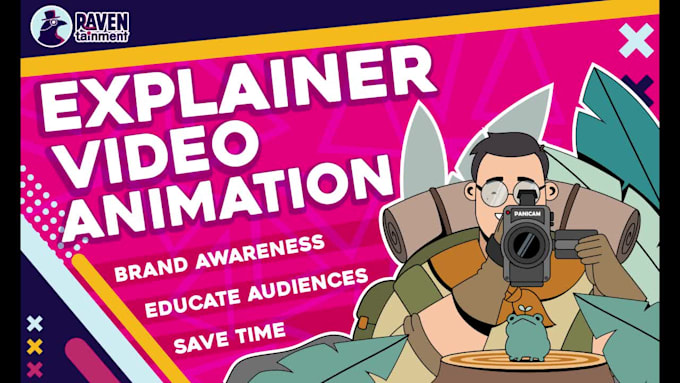Create engaging 2d explainer video to boost your brand by Raventainment | Fiverr