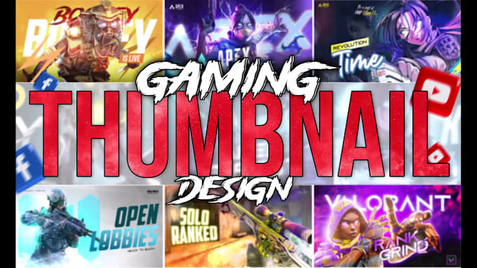 Design attractive gaming youtube thumbnail by Eqramhimu | Fiverr