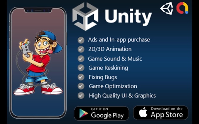 Be unity game developer for 2d and 3d unity game development by Adil_unity_dev | Fiverr