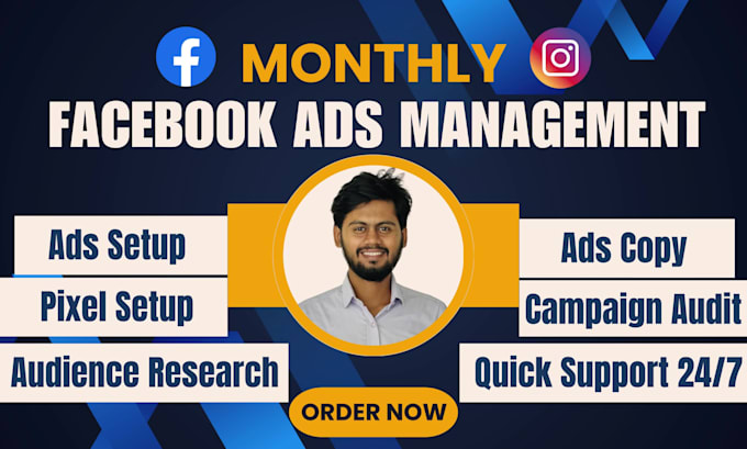 Setup facebook ads campaign, fb advertising, marketing and ig ad ...