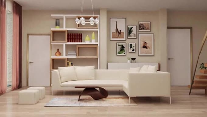 Provide modern minimalist and eclectic interior design styles by Ajkena ...