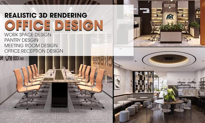 Design office, reception area, meeting room, pantry for you by Hinatran ...