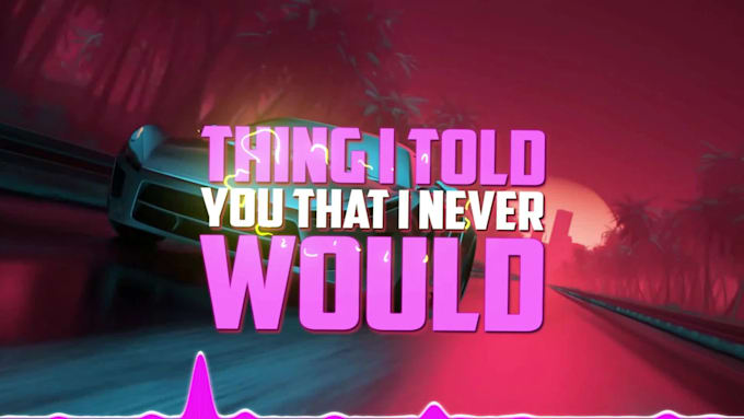 Create unique animated lyric video for your song by Music_and_lyric | Fiverr