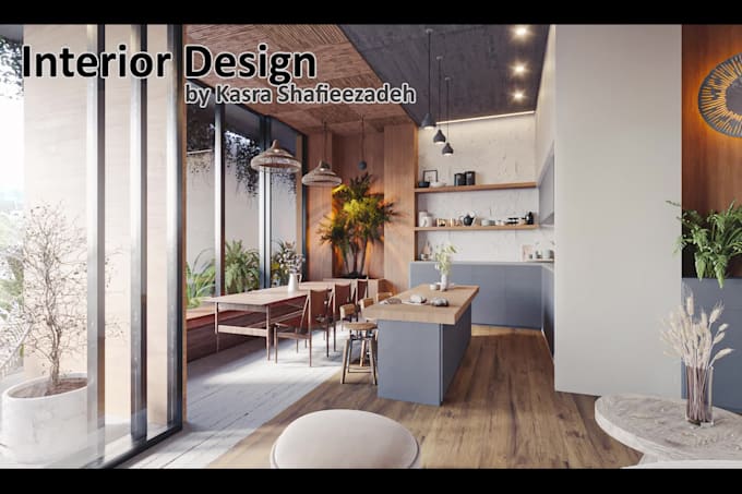 Design an impressive interior with realistic renders by Kasrashafiee | Fiverr