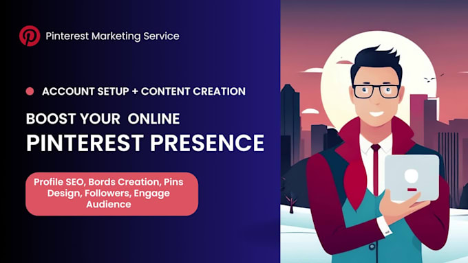 Setup create pinterest boards pins promotion marketing by Dooden | Fiverr
