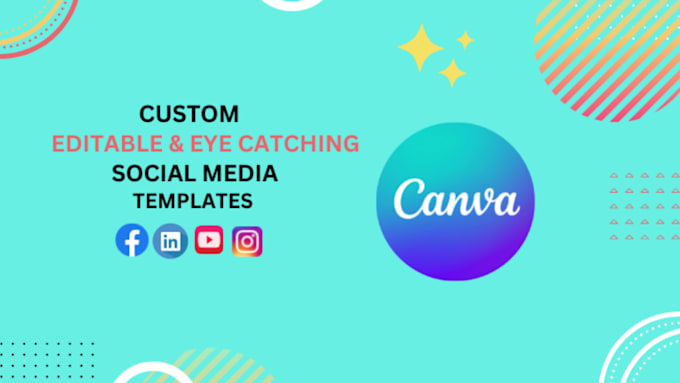 Create editable any design for social media post using canva by ...