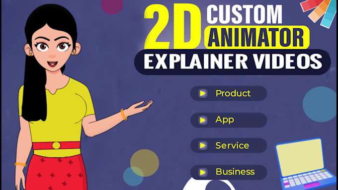 Create engaging custom 2d animated explainer video or promo for business by Kinzi_animate | Fiverr