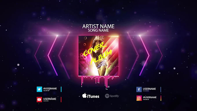 Create unique music promo audio spectrum or music visualizer by Mi_palash | Fiverr