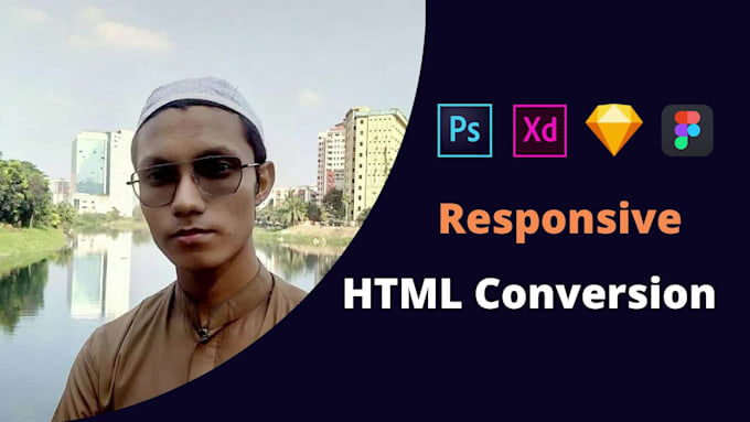 Convert psd to html xd to html figma to htmlresponsive website by Maruf ...