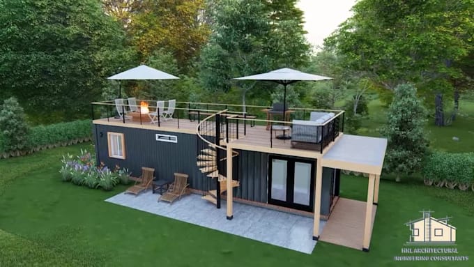 Design shipping container home by Hnluanutc | Fiverr