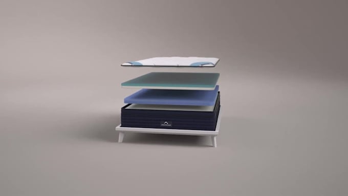 3d mattress animation 3d bed animation cgi video mattress pillow 3d ...