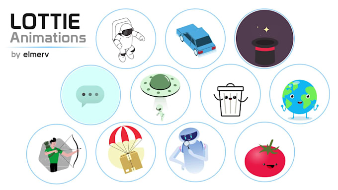 Create custom lottie animation json for web and mobile app by ...