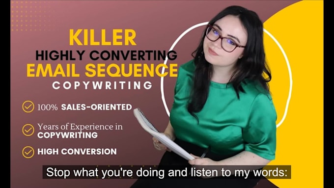 Write a killer highly converting email sequence in copy by Serfederica | Fiverr