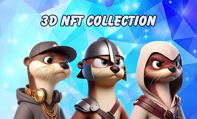 Create 3d nft characters and nft art collection, high quality by Athena ...