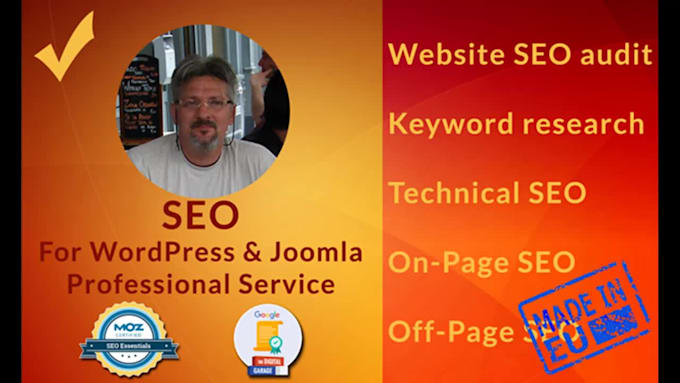 Do seo joomla or wordpress professional service by Ivan62 | Fiverr