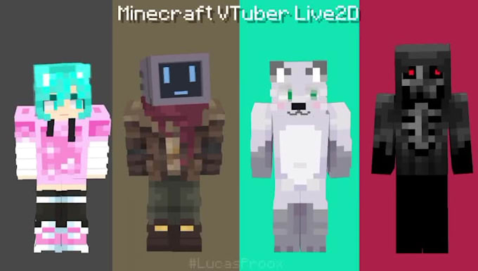 Make a vtuber of your minecraft skin by Lucasproox | Fiverr