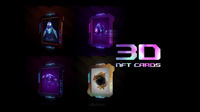 Create unique 3d animated nft card, trading cards by Alternatefuture ...