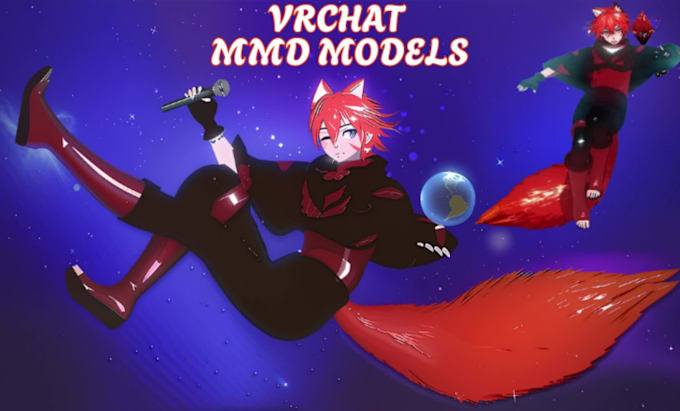 Edit vrchat avatar modify mmd models for vrchat character vtuber vroid ...
