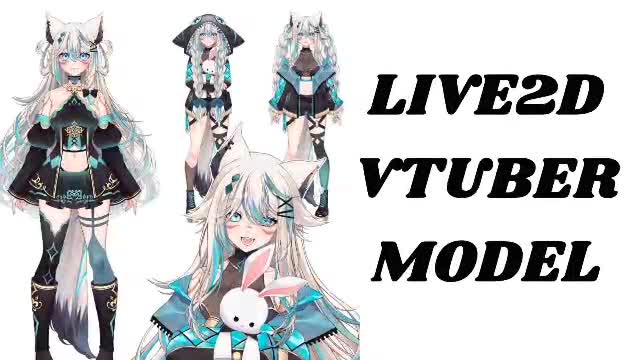 Draw cute live2d vtuber avatar model for vtuber studio, prpr, and rigging