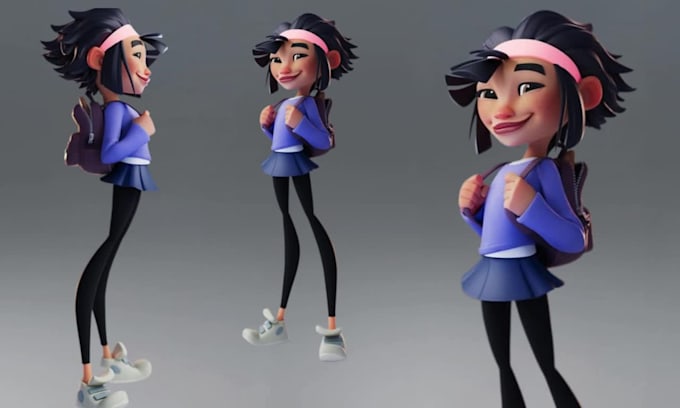 Model 3d cartoon character blender cartoon animation video 3d character ...