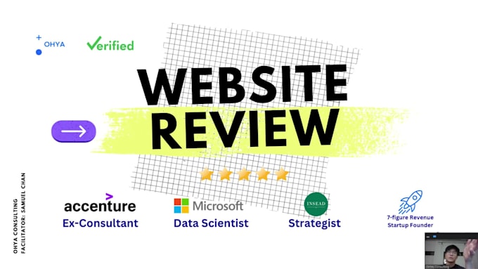 Review your website user experience and suggest improvements by ...