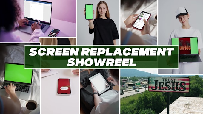 Do screen replacement, keying, tracking and masking by Alexander_amir ...