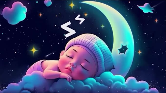 Create 30 original lullaby baby sleep music video with youtube channel ...