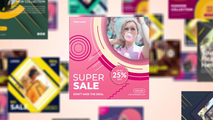 Design creative social media posts for facebook, instagram within 24 ...