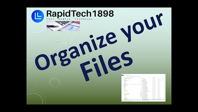Clean and organize your files on your computer by Rapidtech1898v2 | Fiverr