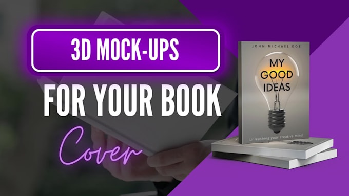 Create premium 3d book mockups for authors and publishers by ...