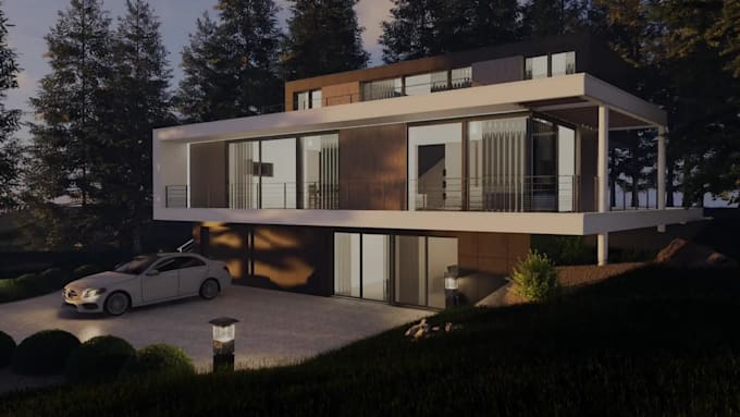 Do hyperrealistic exterior visualization by Ad_rendercraft | Fiverr
