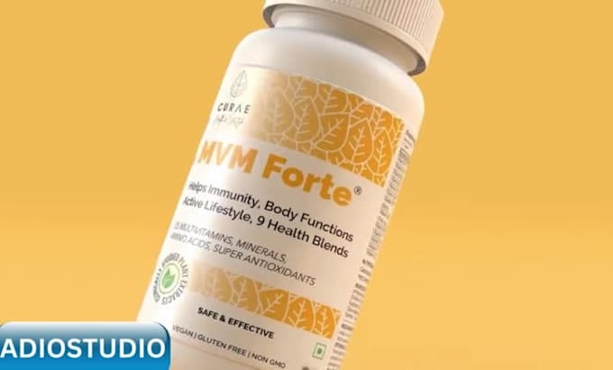 3d supplement animation label design 3d bottle design dietary ...