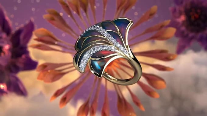 Render realistic 3d jewelry design, 3d jewelry animation, cgi jewelry ...