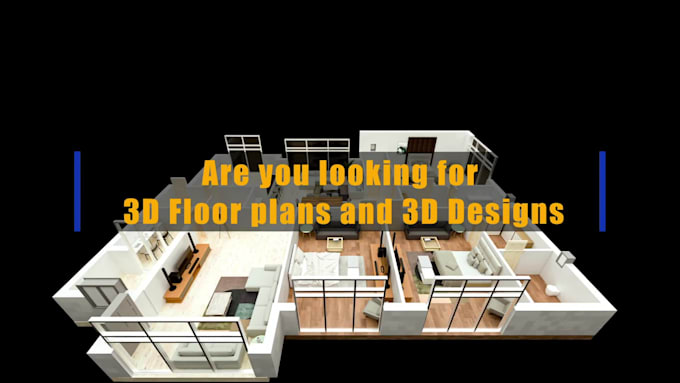 Redraw 2d and 3d floor plan by Afikur007 | Fiverr