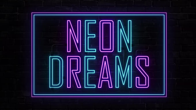 Create an amazing neon light logo animation video by Mats_x | Fiverr
