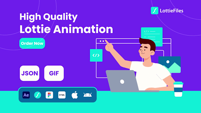 Create lottie json animation for your website or mobile app by Rshoun ...