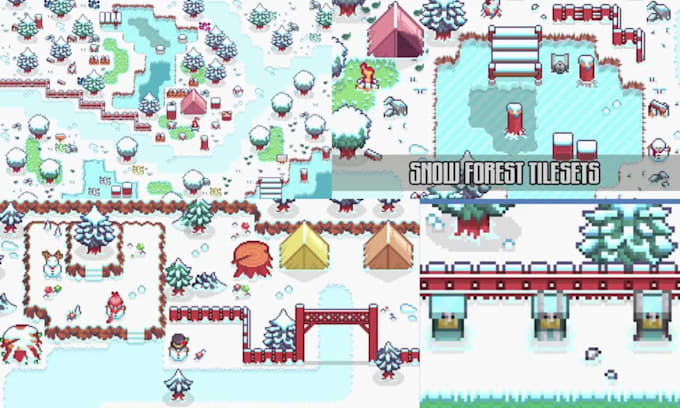 Do pixelart tiles indie rpg game assets tileset pixel artist enviroment ...